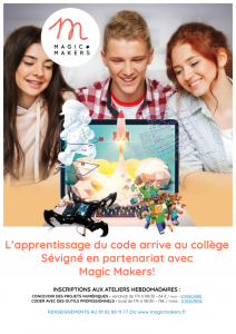 Les Ateliers MAGIC MAKERS reprennent à Sévigné | College Sevigne